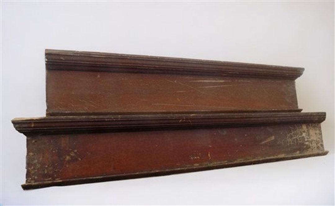 Pair Crown Molding Headers, Trim Door Window Pediment Architectural ...