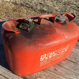 6 Gallon OMC Gasoline Gas Fuel Tank, Vintage Outboard Boat Motor Gas ...