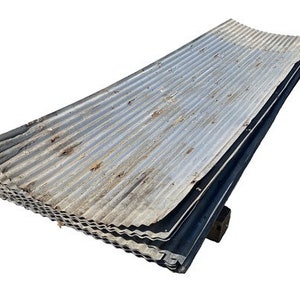 20 Sheets Barn Tin, Corrugated Metal Reclaimed Salvage, 8' Long 320 Sq ...