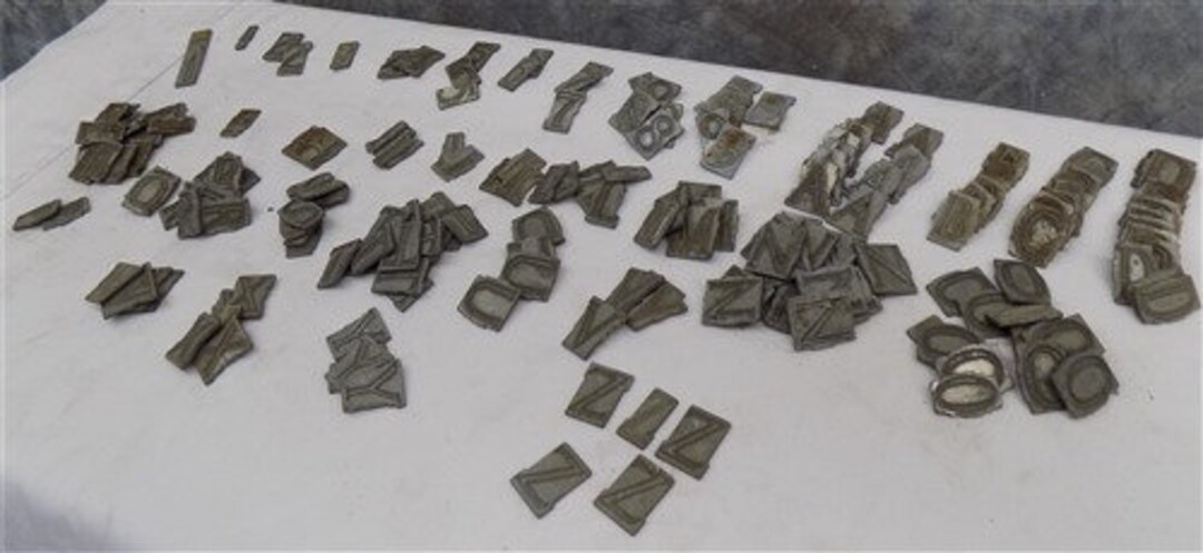 Linotype Letterpress Blocks Letters Numbers Printing Press Print ...