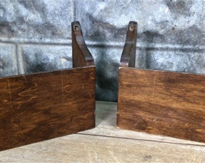 22 Wide Vintage Wooden Church Pew Book Holder Authentic Distressed Wood ...