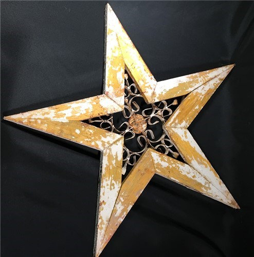 Star Architectural Wood Metal Window Frame Rustic Distressed | Etsy