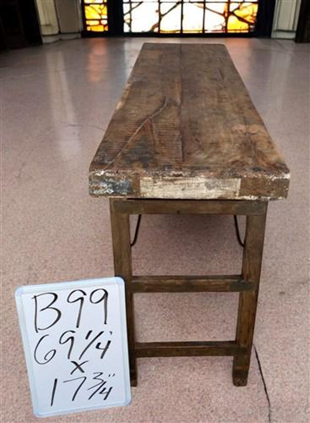 Rustic Folding Table (69x17.34) Dining Room Table Kitchen Island Sofa ...