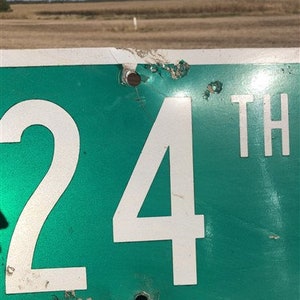 SW 24th ST Street Sign, 9x24 Vintage Green Road Sign, Metal Road Sign ...