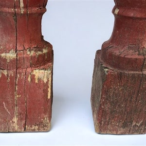 2 Antique Wood Balusters, Vintage Spindles, Architectural Salvage ...