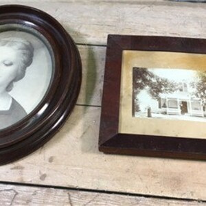 2 Vintage Victorian Wooden Frames, Rectangular Round Frames, Vintage ...