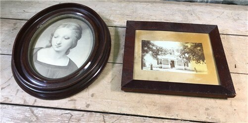 2 Vintage Victorian Wooden Frames Rectangular Round Frames | Etsy