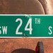 SW 24th ST Street Sign, 9x24 Vintage Green Road Sign, Metal Road Sign ...