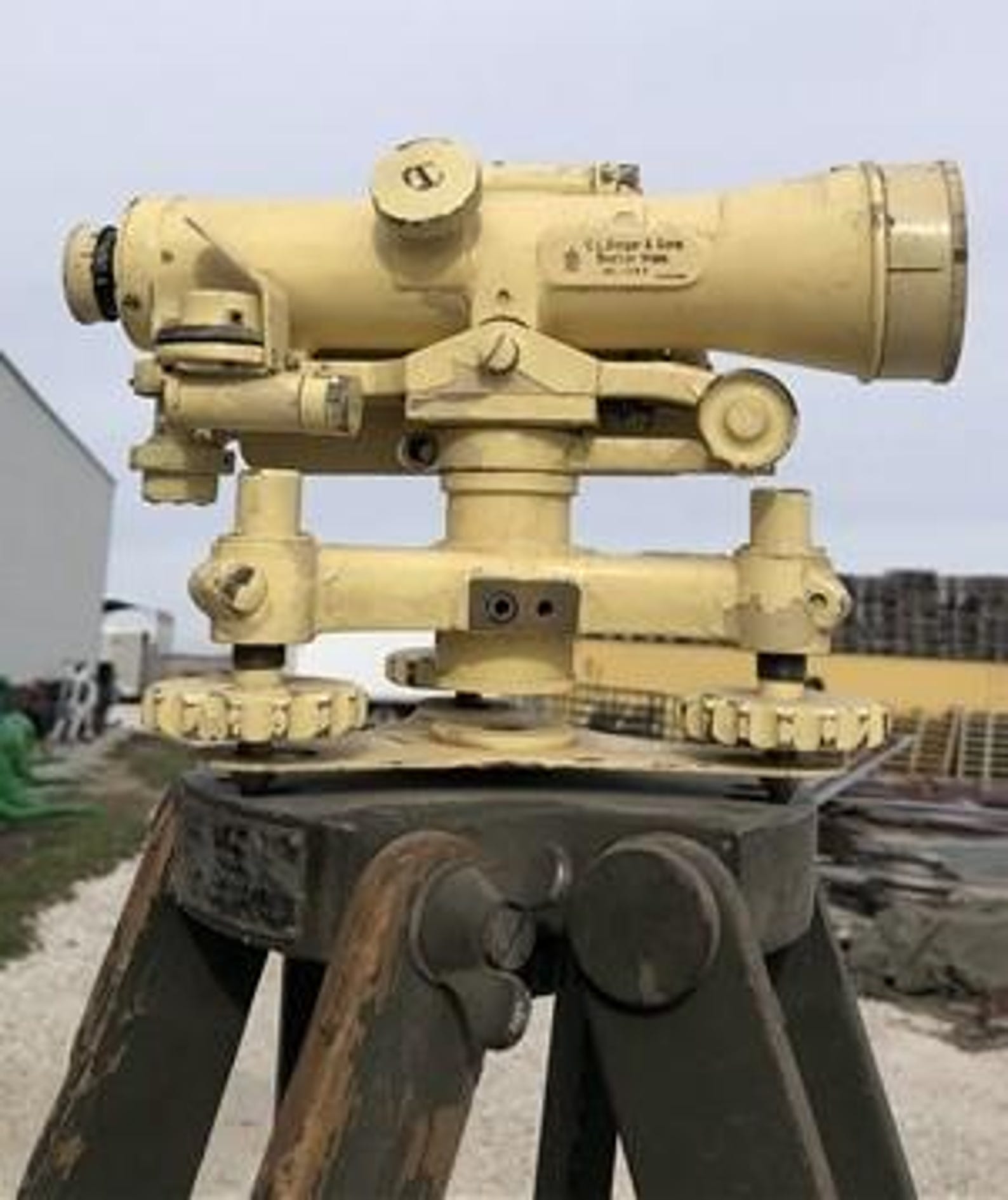 CL Berger & Sons Boston Mass ML1084 Surveyors Transit Level Scope ...