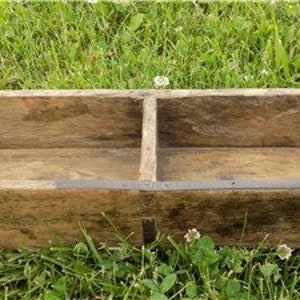 Double Rustic Wood Brick Mold, Farmhouse Brick Mould Box, Storage Crate ...