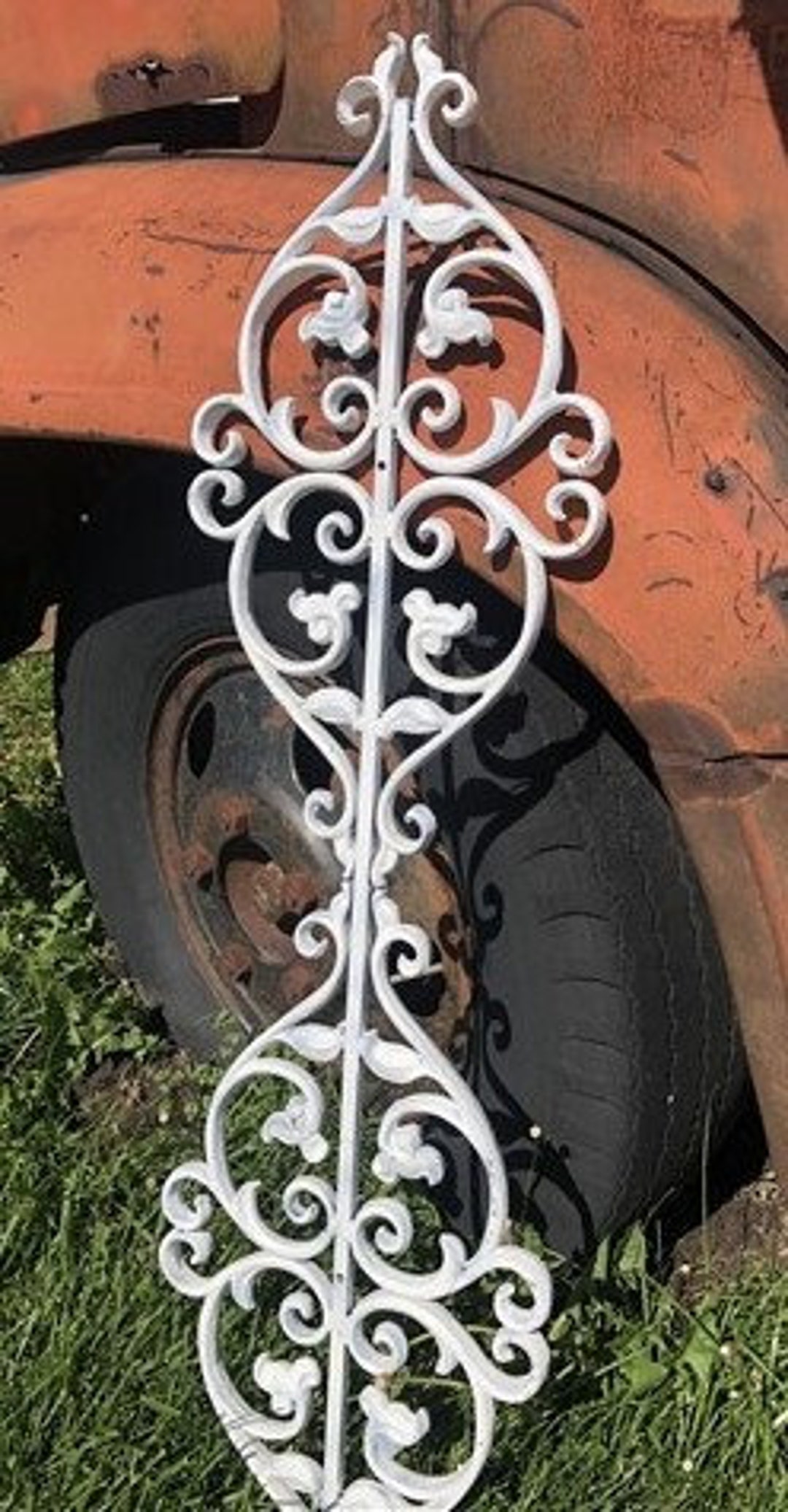 Cast Iron Ornamental Panel, Architectural Salvage, Decorative Metal ...