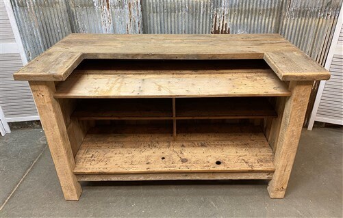 6' Amish Made Front Bar Custom Made to Order Pine Wood - Etsy