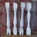 4 Balusters White Wood Architectural Salvage Spindles Porch - Etsy