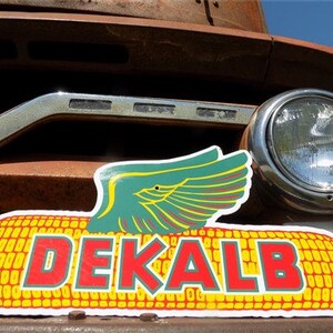 Dekalb Seed Corn Sign, Metal Porcelain Advertising Sign, Farm Seed Corn ...