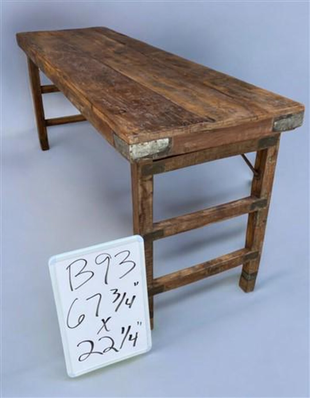 Rustic Folding Table, Vintage Dining Room Table, Kitchen Island, Sofa ...