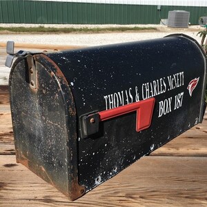 Classic Metal US Mailbox Country Road Farm House Old School Vintage ...