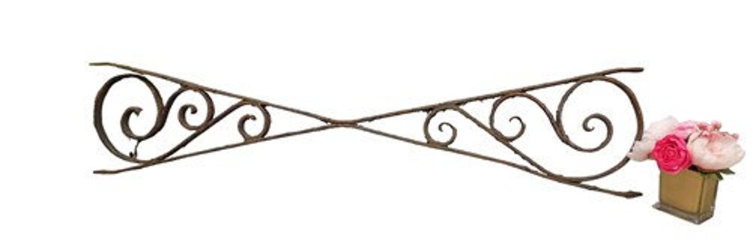 Cast Iron Bracket Sign Holder Hanger Architectural Salvage Gas Oil ...
