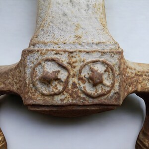 Pair Cast Iron Fireplace Andiron Fronts Art Deco Nouveau Firedog Parts ...