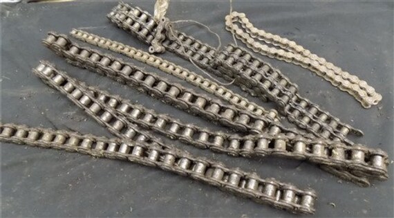 Sections Old Rusty Thick Chain Salvaged Iron Barn Find Metal | Etsy