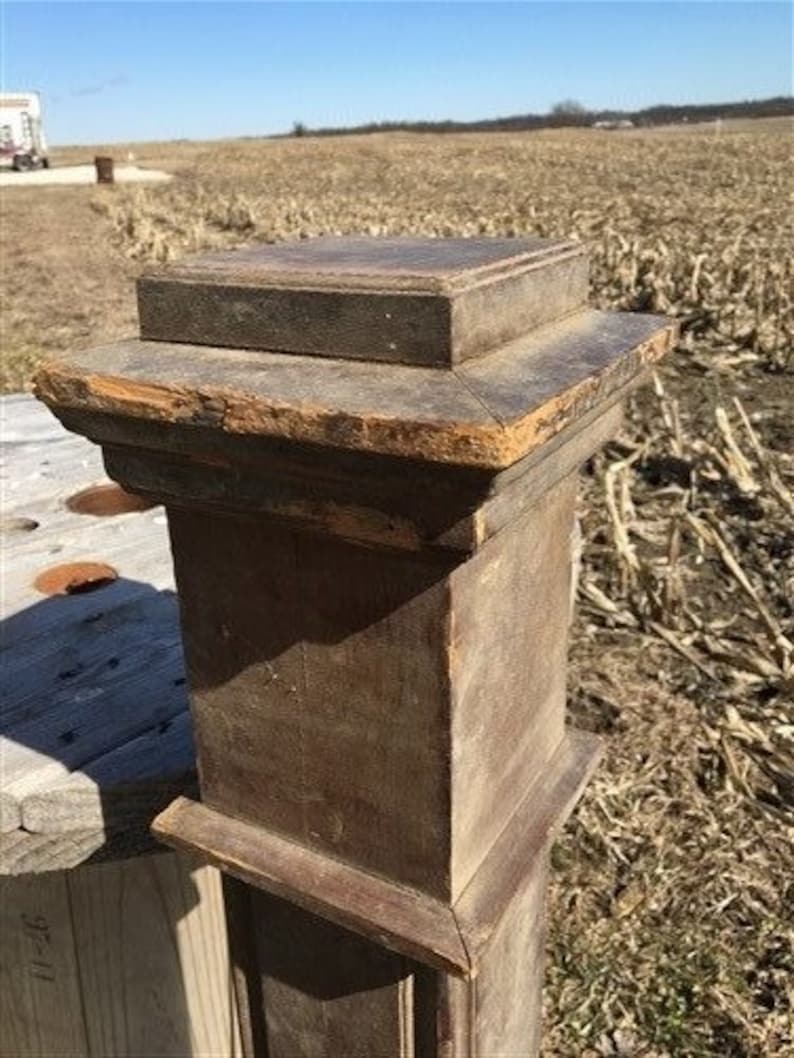 Newel Post Porch Column Wood Architectural Salvage Repurpose | Etsy