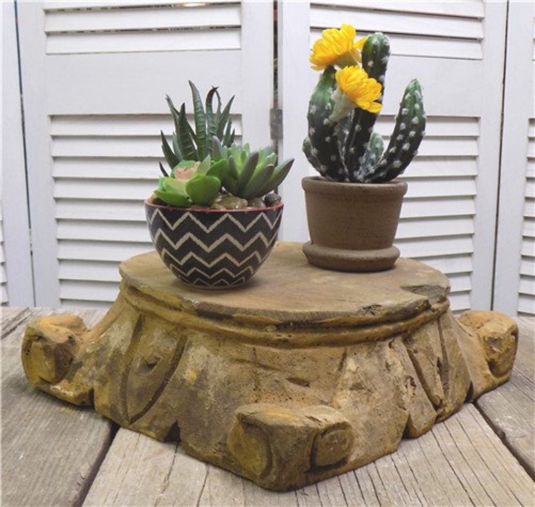Wooden Architectural Column Base, Ionic Column Plinth, Wood Riser Base ...