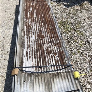 7 Sheets Barn Tin, Corrugated Metal, Reclaimed Salvage, 8' Long 112 Sq ...