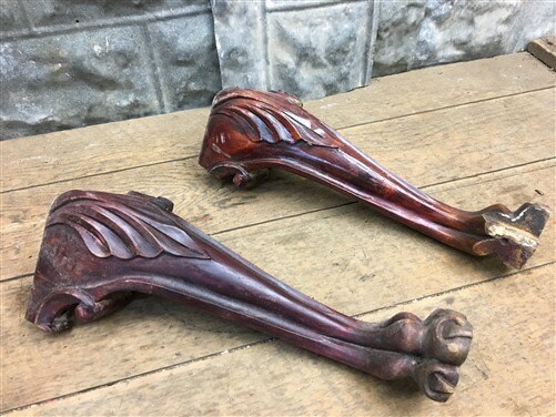 2 Elegant Wooden Legs Table Support Chair Bottom Cabinet - Etsy