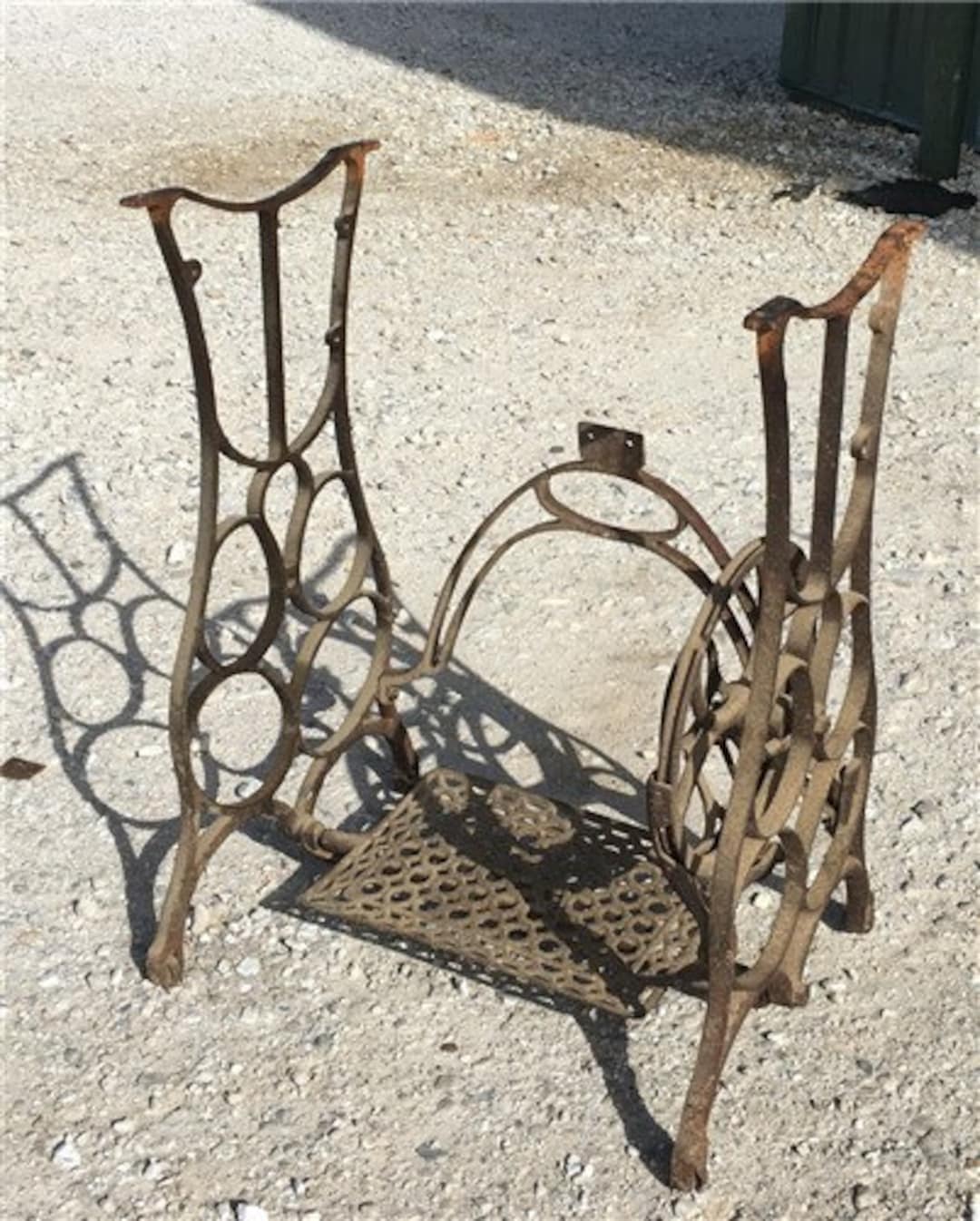 Treadle Sewing Machine, Cast Iron Base, Industrial Age, Singer ...