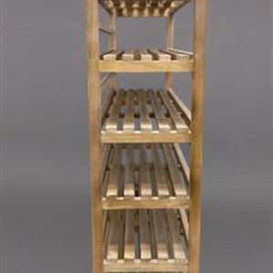 60" Display Rack With Shelves, Bread Rack, Shelving Unit, Wooden Bakery ...