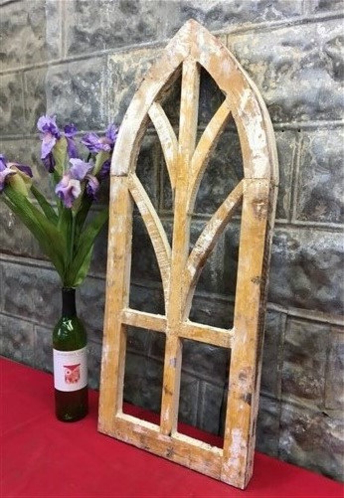 Rustic Arched Farmhouse Window Frame Faux Window Frame Wall - Etsy