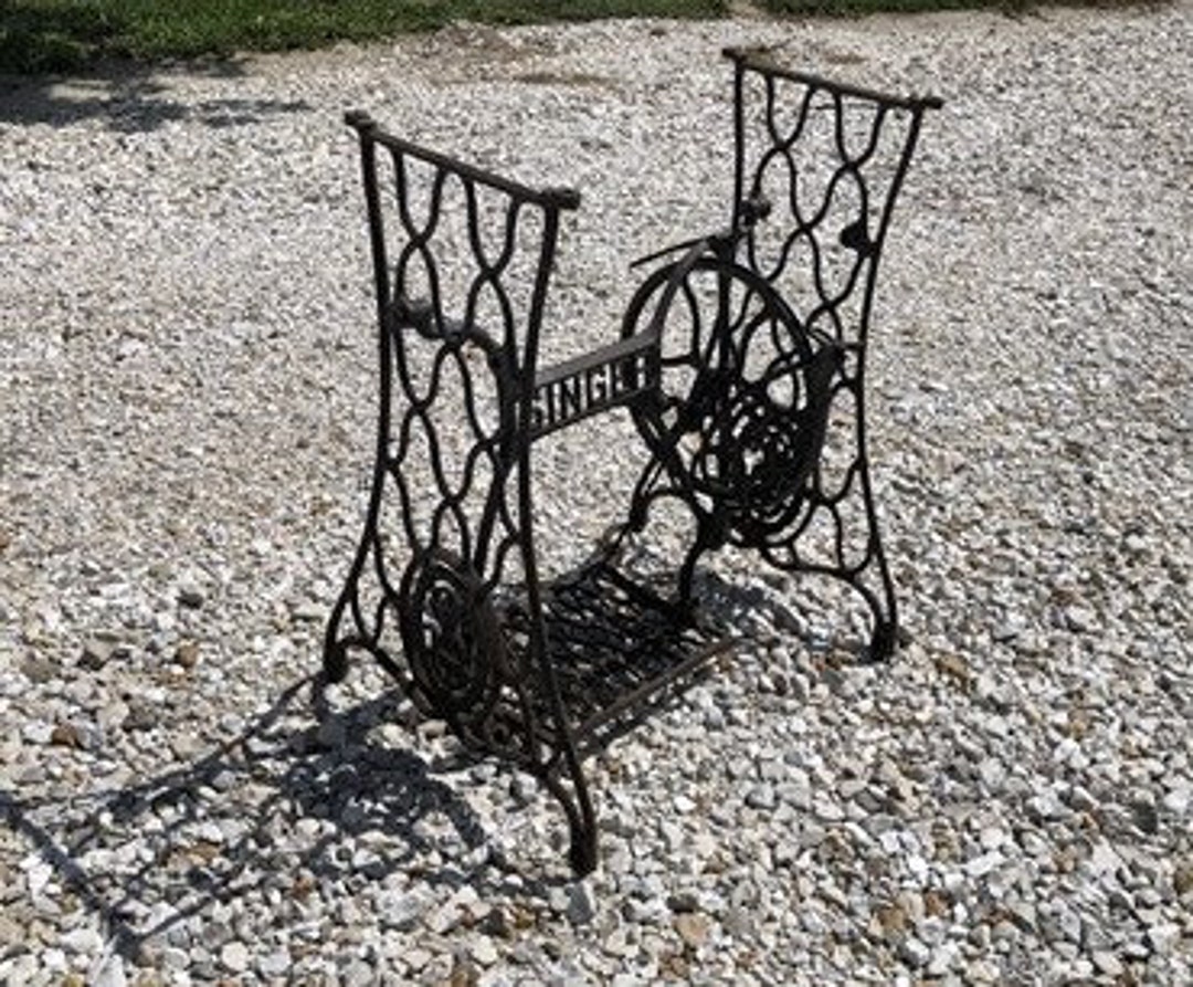 Treadle Sewing Machine, Cast Iron Base, Industrial Age Singer Steampunk ...