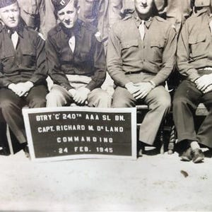 1945 WW2 Military Photo Artillery, Yardlong Picture, Maine National ...