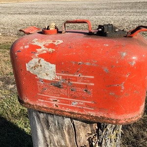 6 Gallon OMC Gasoline Gas Fuel Tank, Vintage Outboard Boat Motor Gas ...
