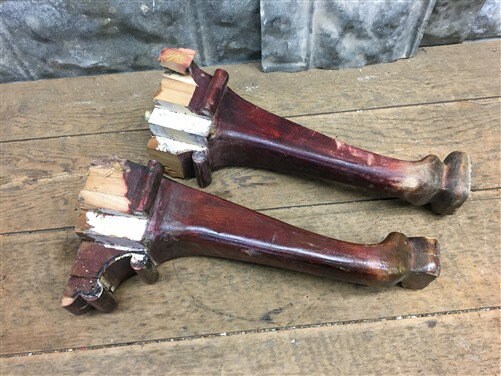 2 Elegant Wooden Legs Table Support Chair Bottom Cabinet - Etsy