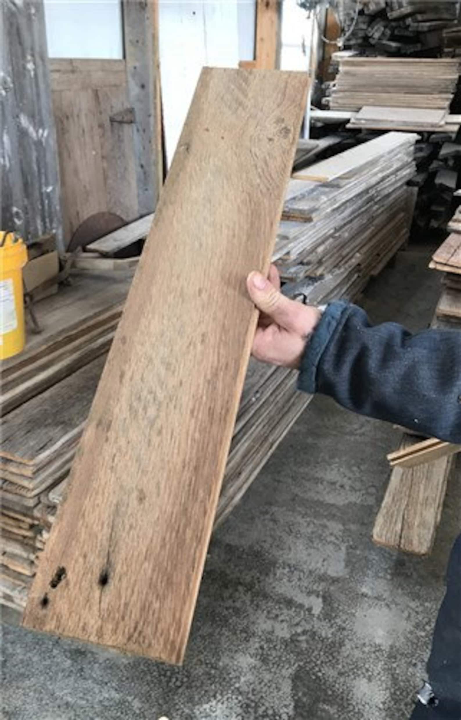 Reclaimed Solid Wood Oak Flooring Skip Planed Barn Wood Floor - Etsy