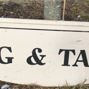 Big & Tall Sign, Vintage 2 Sided Hanging Advertising Sign, Mens ...