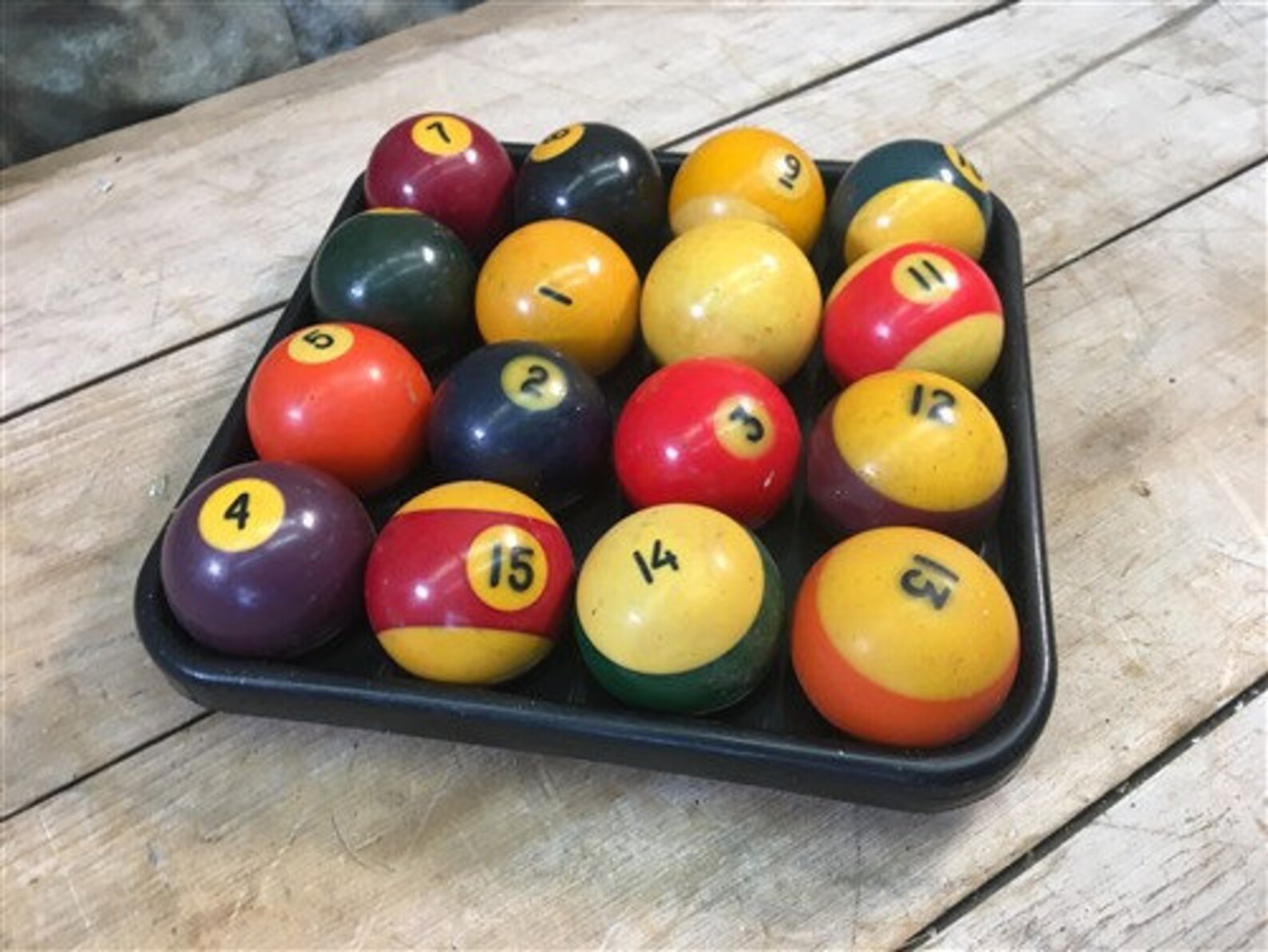 Billiard Pool Balls Table Game Hall Balls 2 1/4 Inch Stripes | Etsy