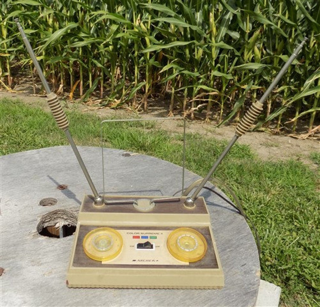 Archer Color Supreme II Dial TV Rabbit Ears, Rotating Antenna, Retro ...