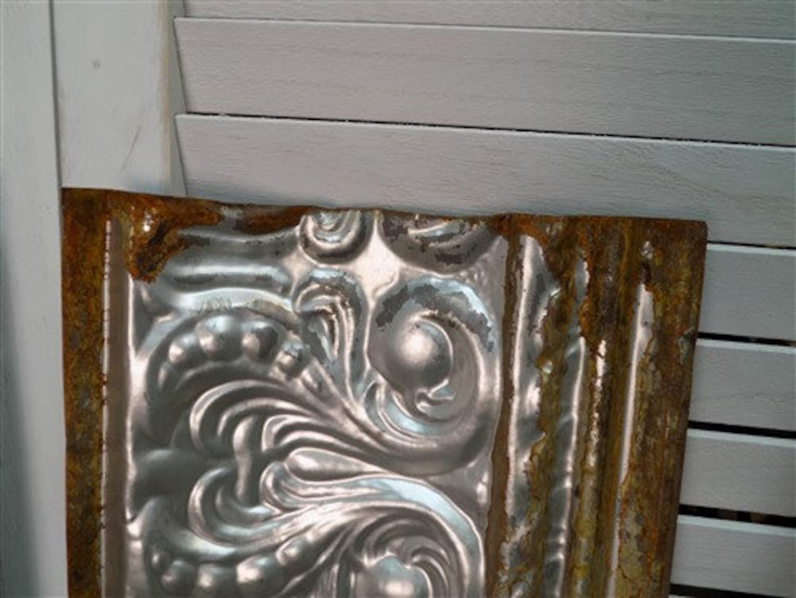 4 Ceiling Tin Panels Vintage Reclaimed Molding Architectural - Etsy