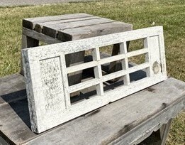 White Double Panel Rectangular Wood Window Wooden Decorative - Etsy