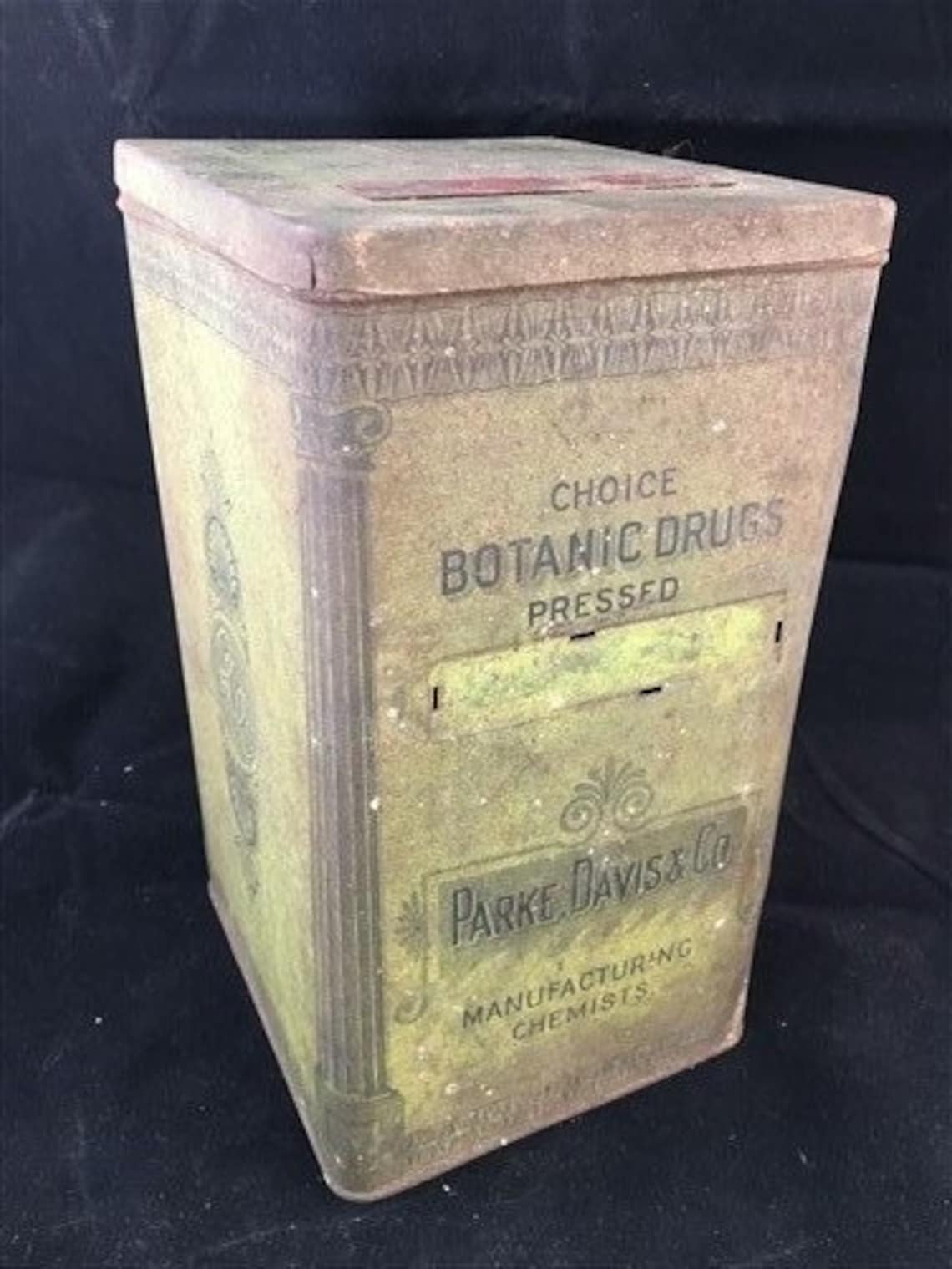 Parke Davis Chemists Botanic Drugs Herbs Apothecary Tin | Etsy