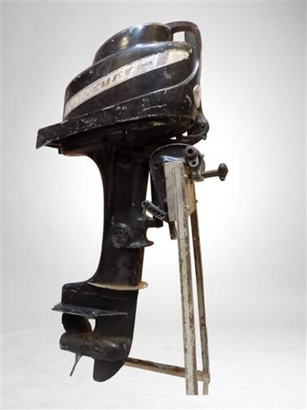 1957-58 Mercury Kiekhaefer Troll Twin Mark 10 Hp Outboard Boat Motor ...