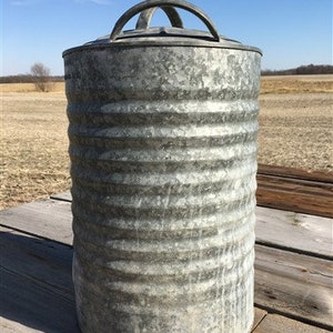 Western Field Hawthorne Galvanized Tin 5 Gallon Water Cooler, Vintage ...
