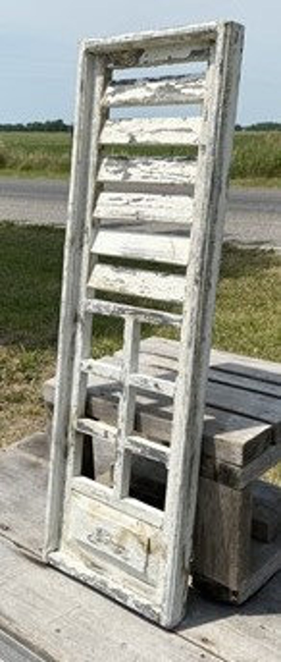 White Half Moon Shutter Wood Window Frame, Architectural Window ...