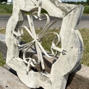 White Mini Clover Wood Metal Window Frame, Architectural, Black ...