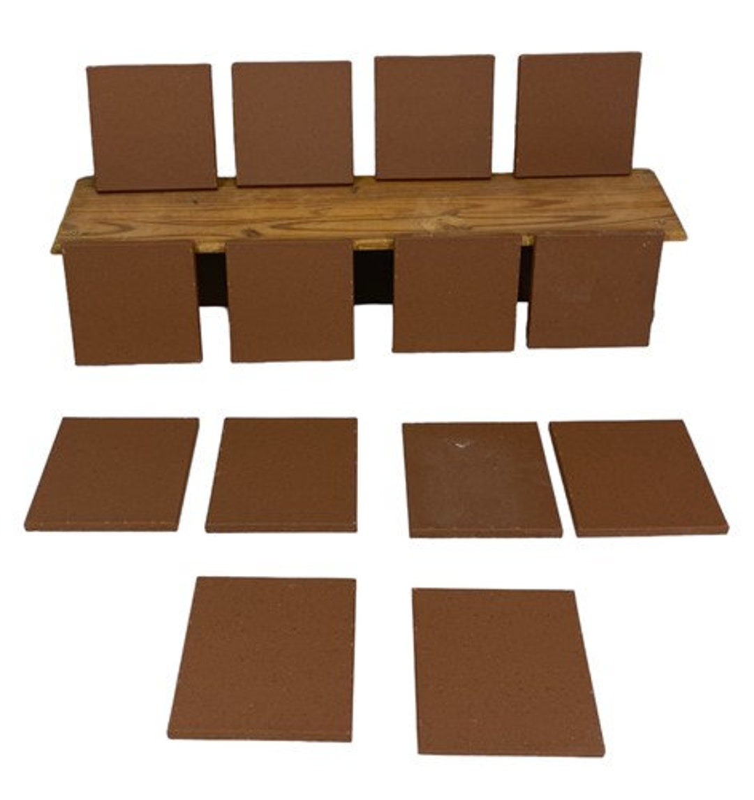 14 Red Brick Veneer Tile, Thin Clay Paver, Flooring Kitchen Backsplash ...