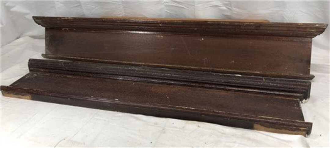 Pair Crown Molding Headers, Trim Door Window Pediment Architectural ...