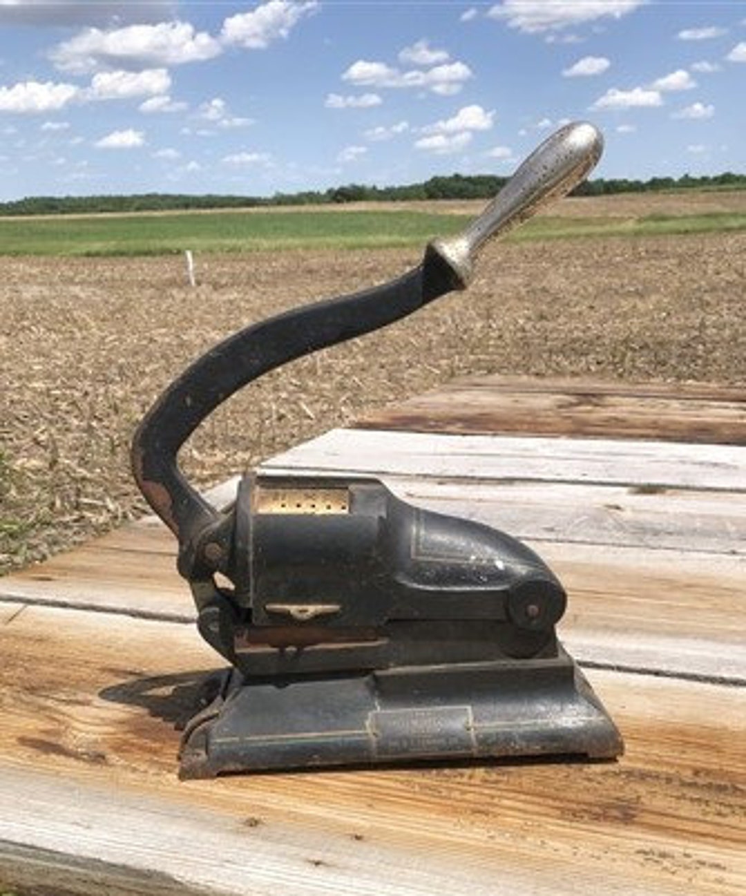 Cummins System Special Perforator, Vintage Bank Check Press, Cast Iron ...