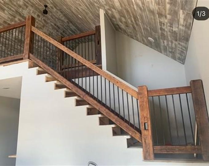 Handcrafted Amish-made Custom Railing, Wood Railings, Rustic Decor ...