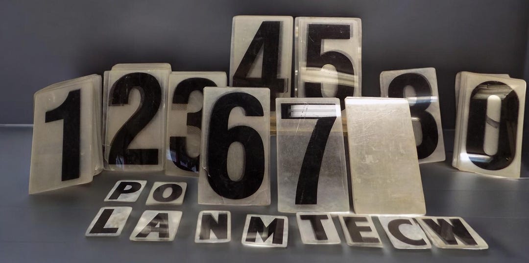 Plastic Numbers & Letters Reader Board Sign (18x10.5) Vintage Marquee ...